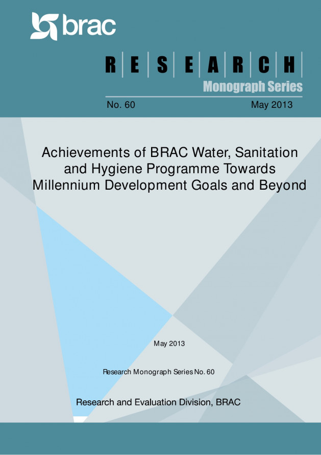 Achievements of BRAC Water, Sanitation and Hygiene Programme Towards ...